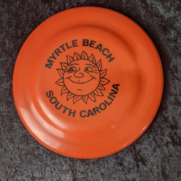 Accents | Vintage Myrtle Beach Orange Usa Made Frisbee | Poshmark